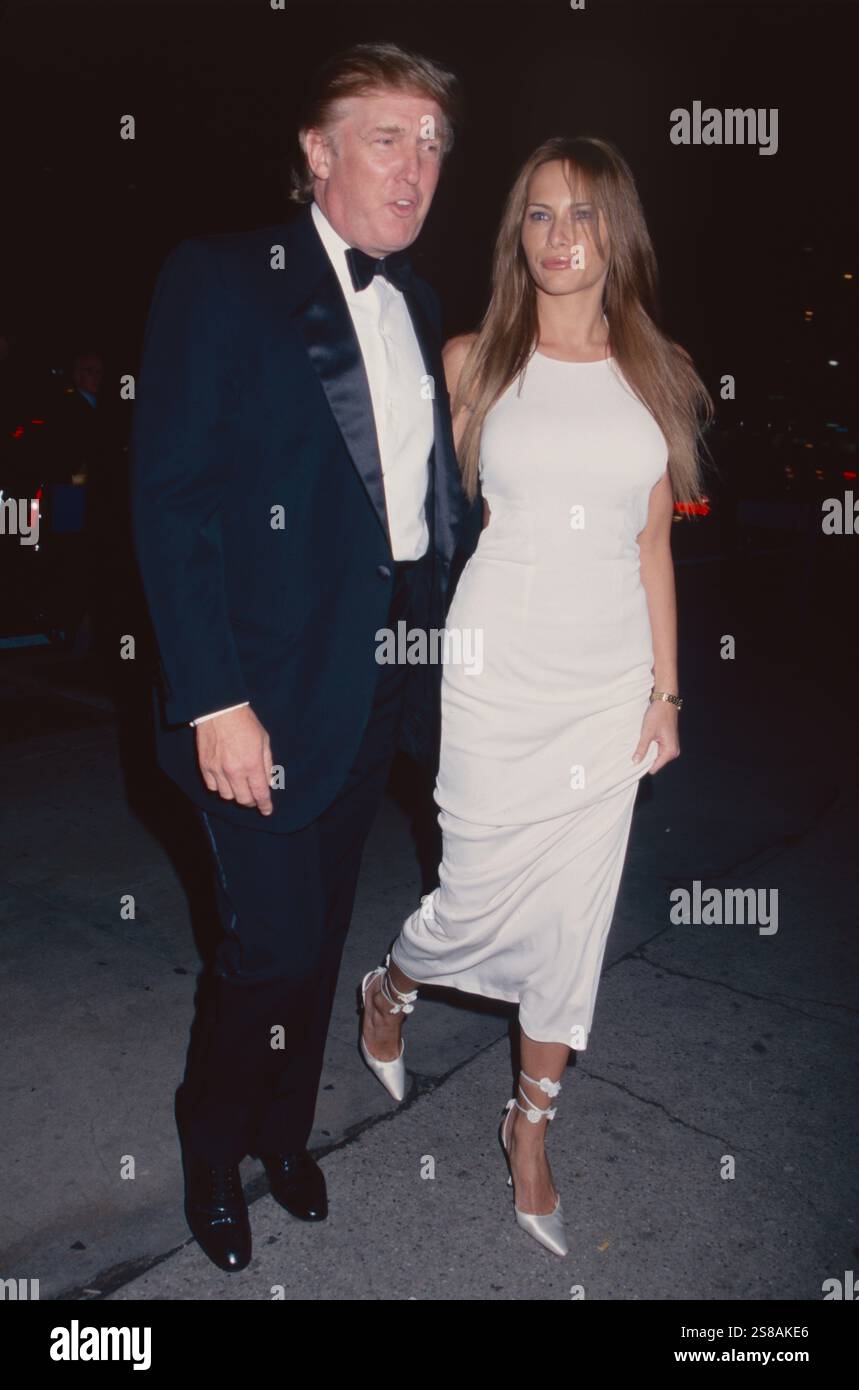 Donald Trump and Melania Knauss attend the after-party for the ...