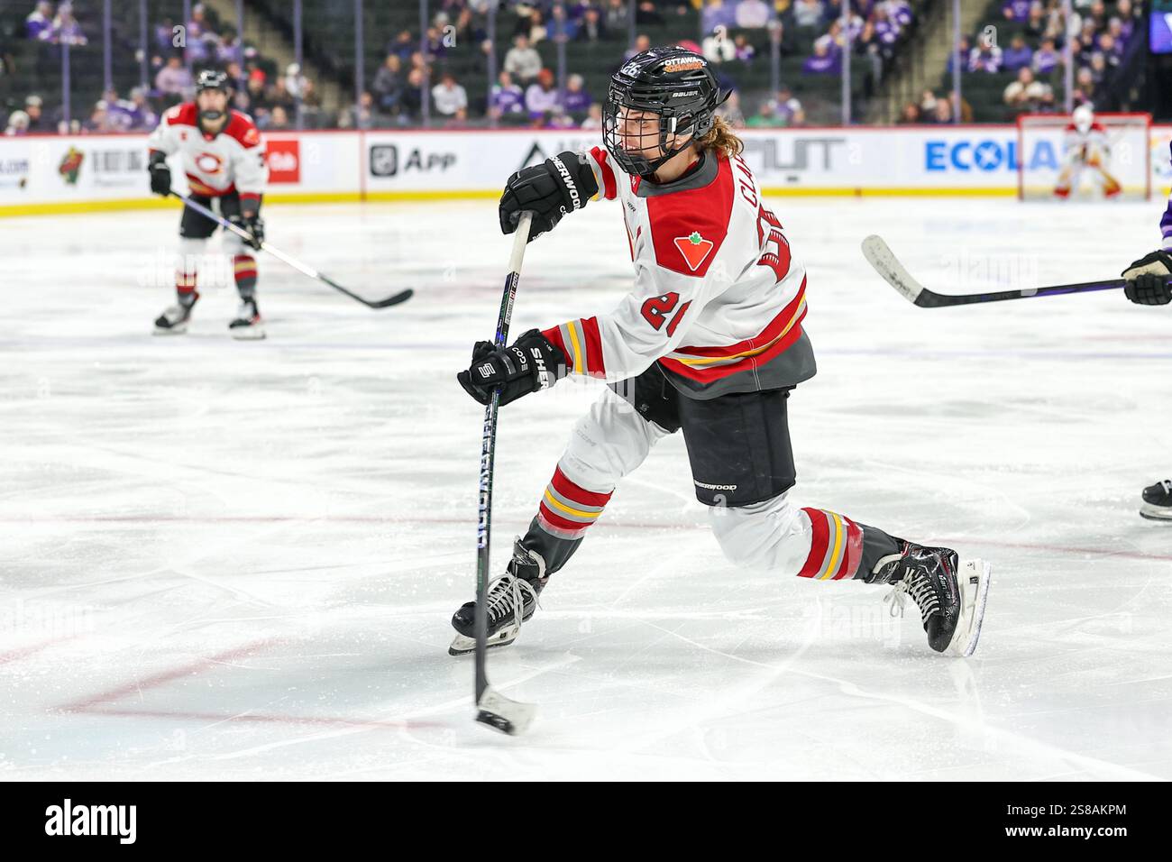 January 21st, 2025: Ottawa Charge defender Ashton Bell (21) takes a ...