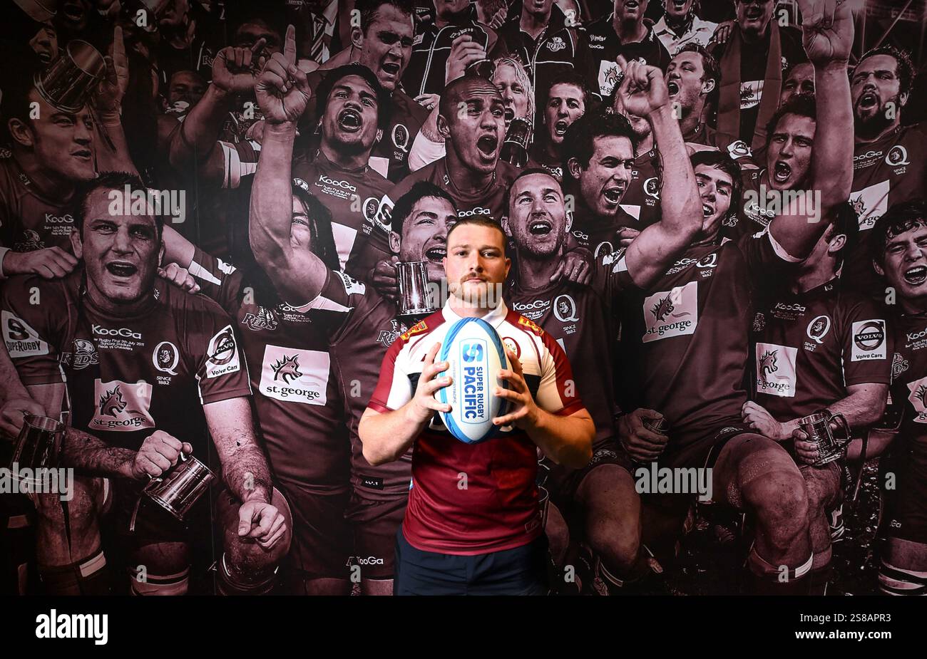 Brisbane, Australia. 22nd Jan, 2025. Reds player Matt Faessler is seen ...