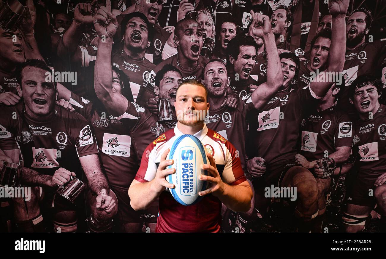 Brisbane, Australia. 22nd Jan, 2025. Reds player Matt Faessler is seen ...