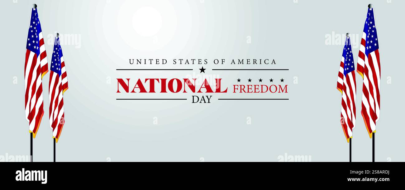 National Freedom Day A Time to Remember and Rejoice Stock Vector Image ...