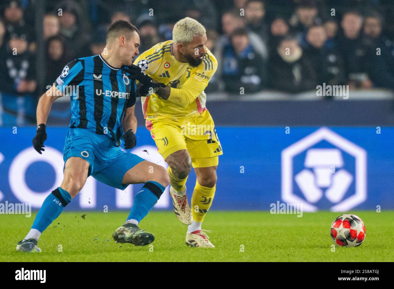 Bruges, Belgium. 22nd Jan, 2025. Christos Tzolis of Club Brugge and ...