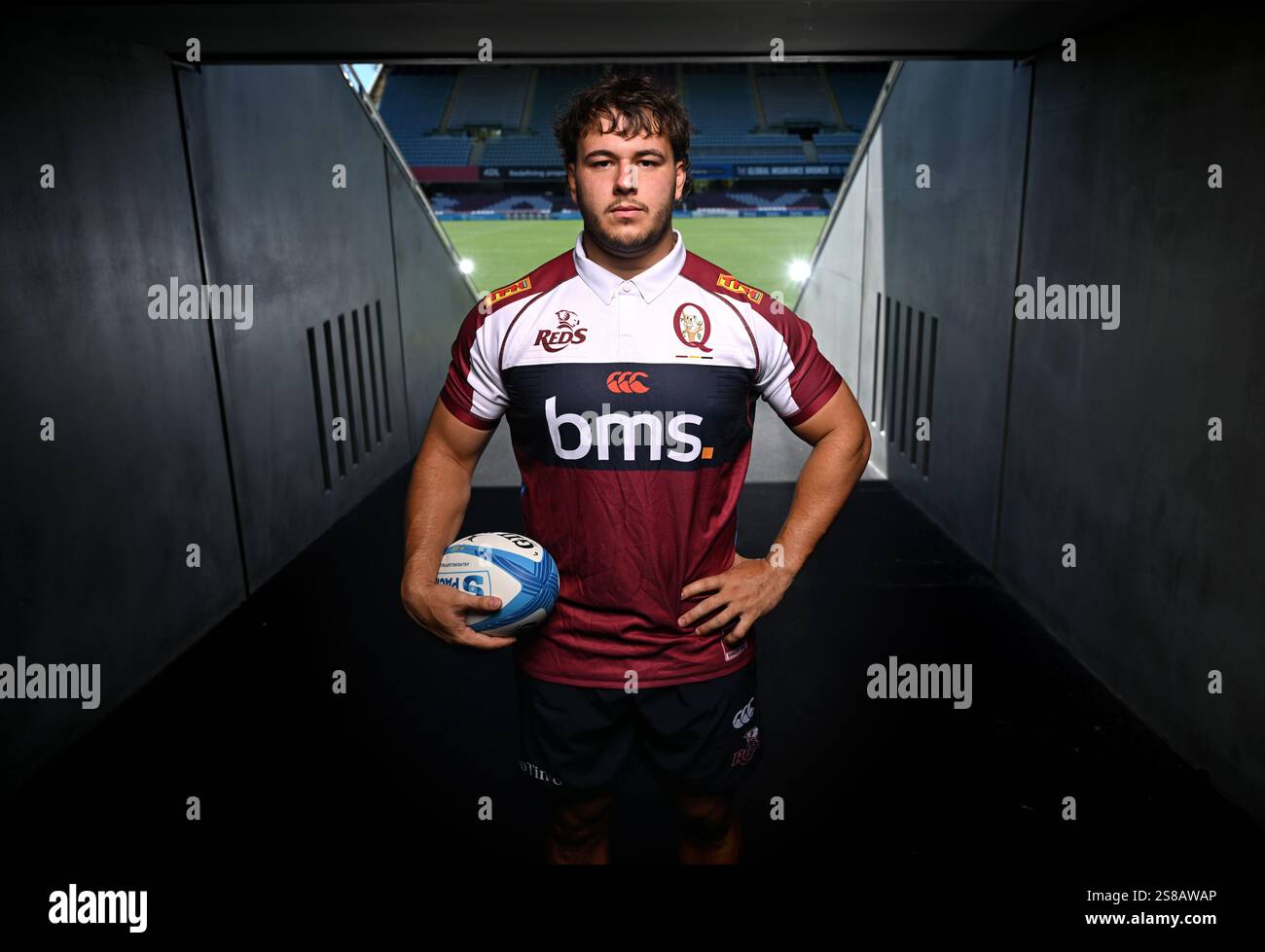 Brisbane, Australia. 22nd Jan, 2025. Reds player Massimo De Lutiis is ...