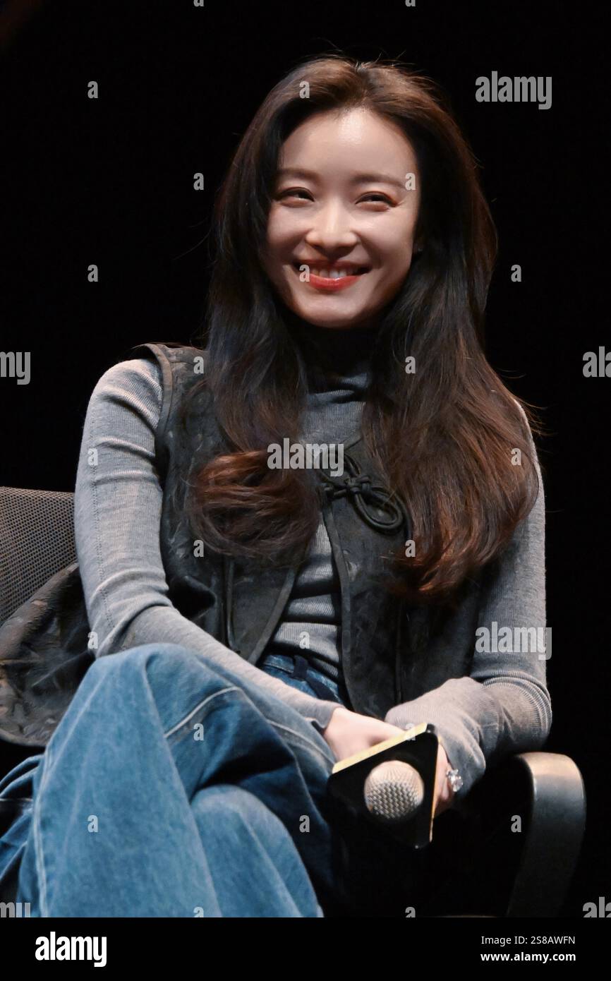 Chinese actress Ni Ni attends an activity in Shanghai, China, 19 ...