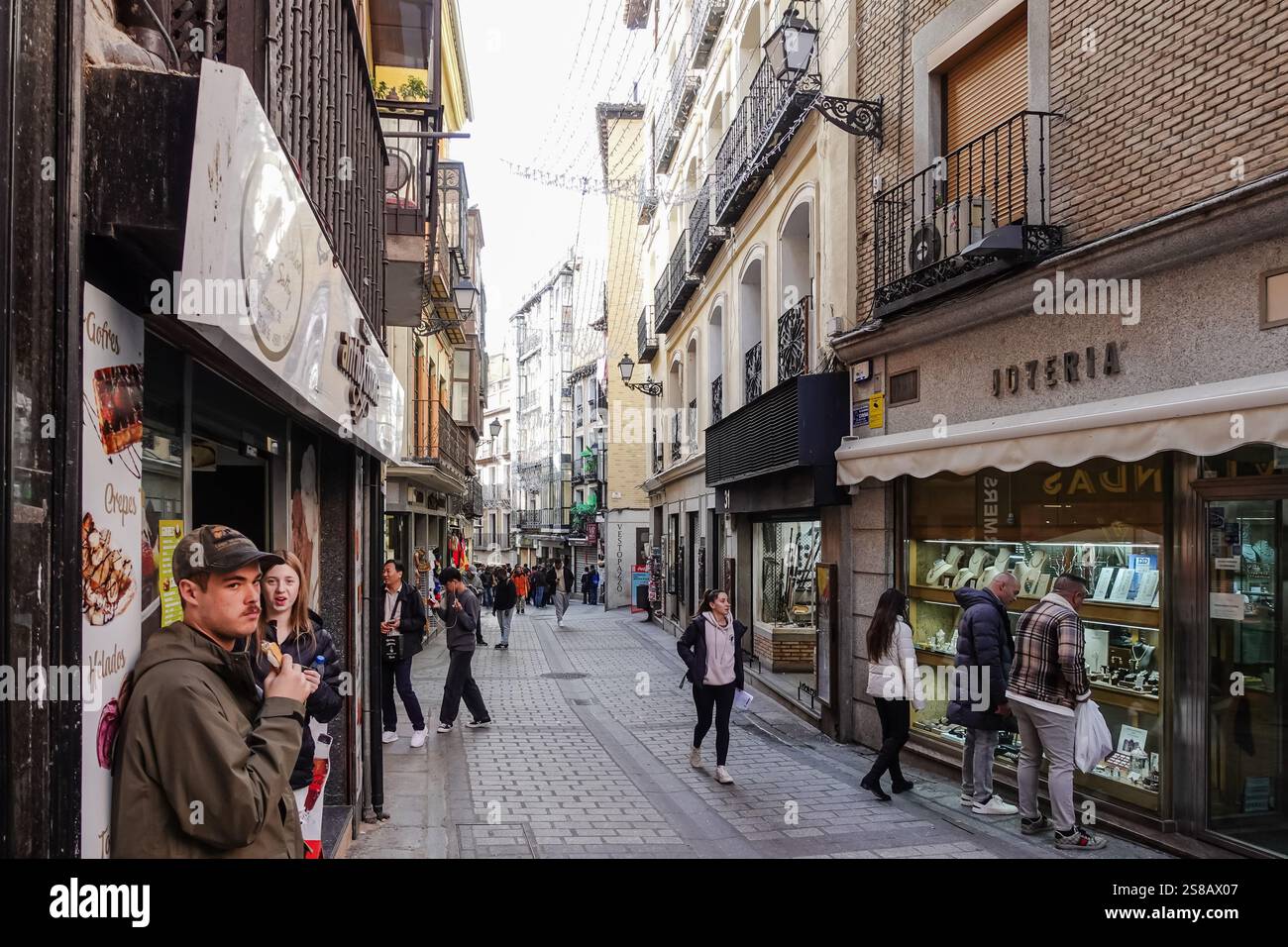 Calle del Comercio is a pedestrian street, lined with shops, cafes, and ...
