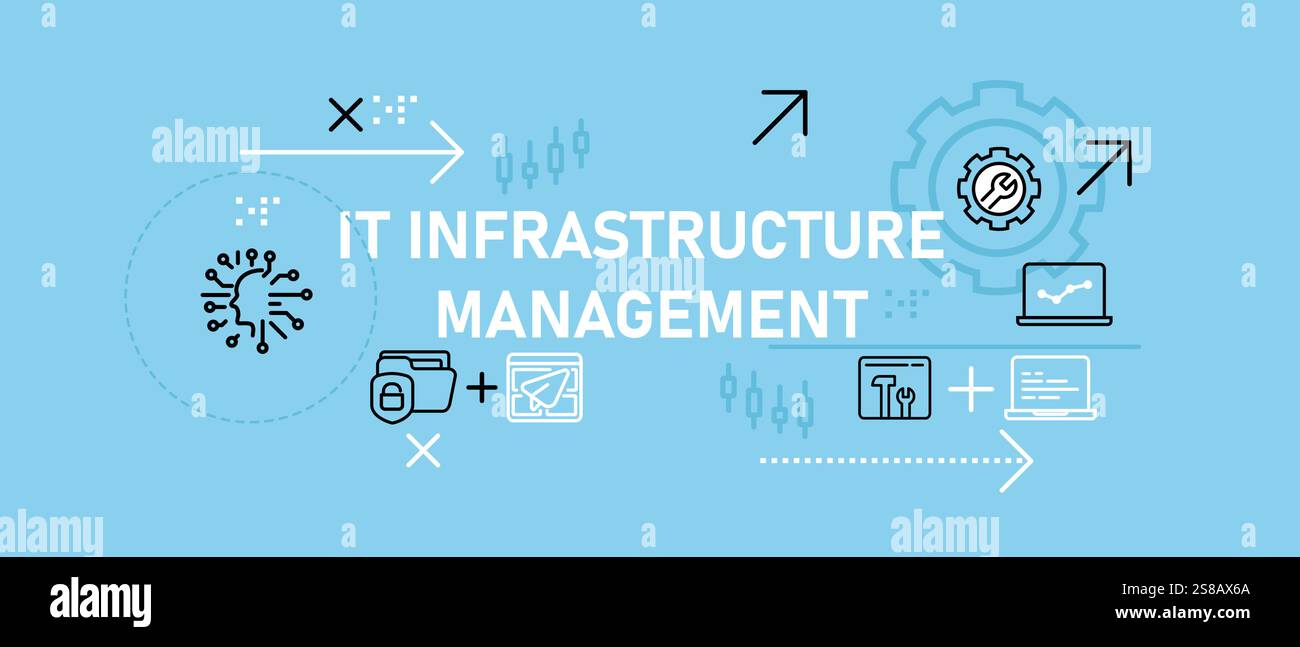 It Infrastructure Management Concept Showcasing Modern Computing