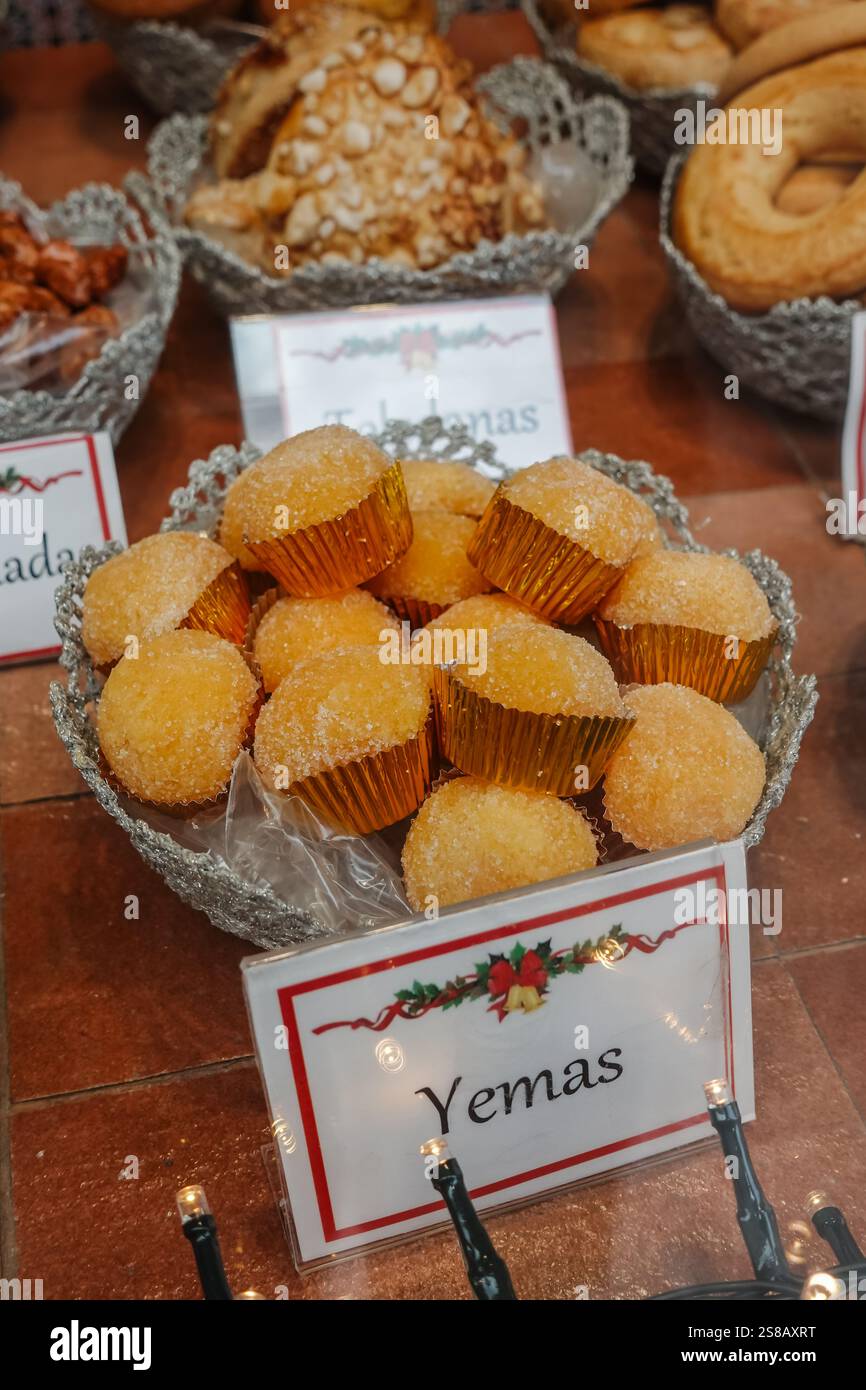 A display of various traditional Christmas sweets in Spain Stock Photo ...