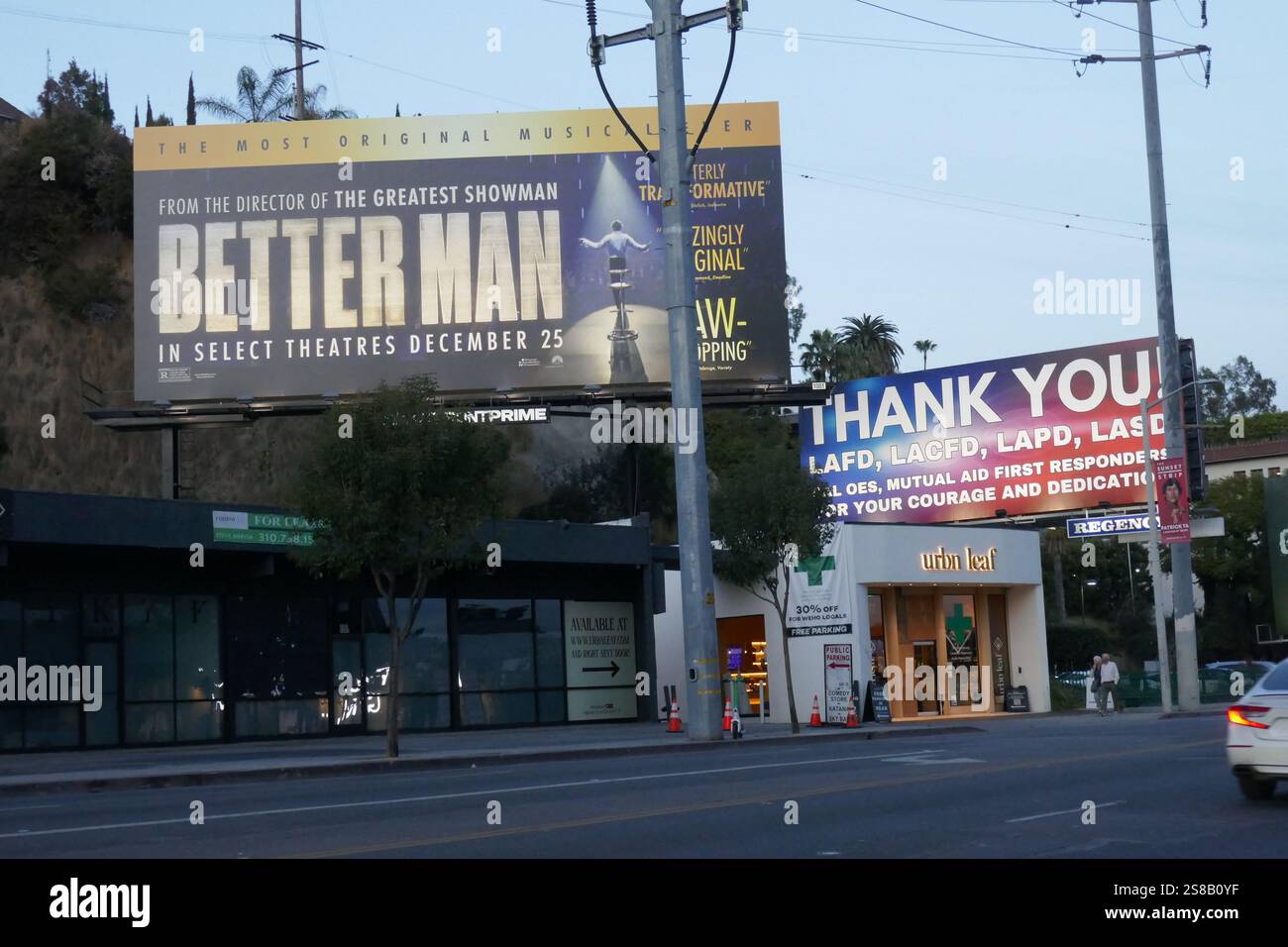 Los Angeles, California USA 21st January 2025 Thank You LAFD Los ...