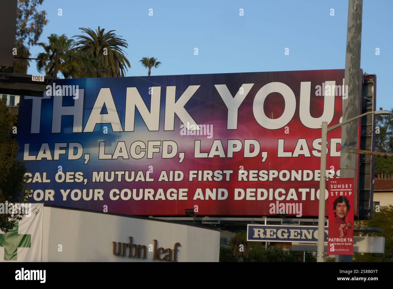 Los Angeles, California USA 21st January 2025 Thank You LAFD Los ...