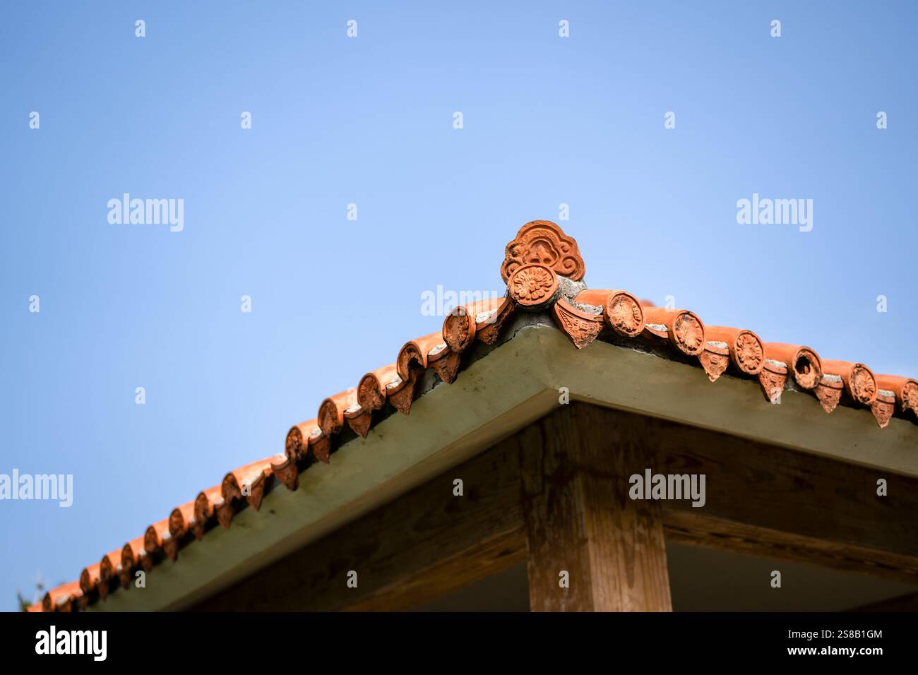 Empty sea and mountain road in spring at Aka Island, Zamami Village ...