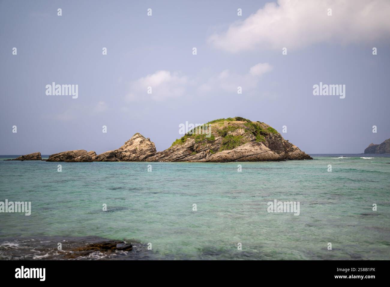 Empty seaside in spring at Aka Island, Zamami Village, Okinawa ...