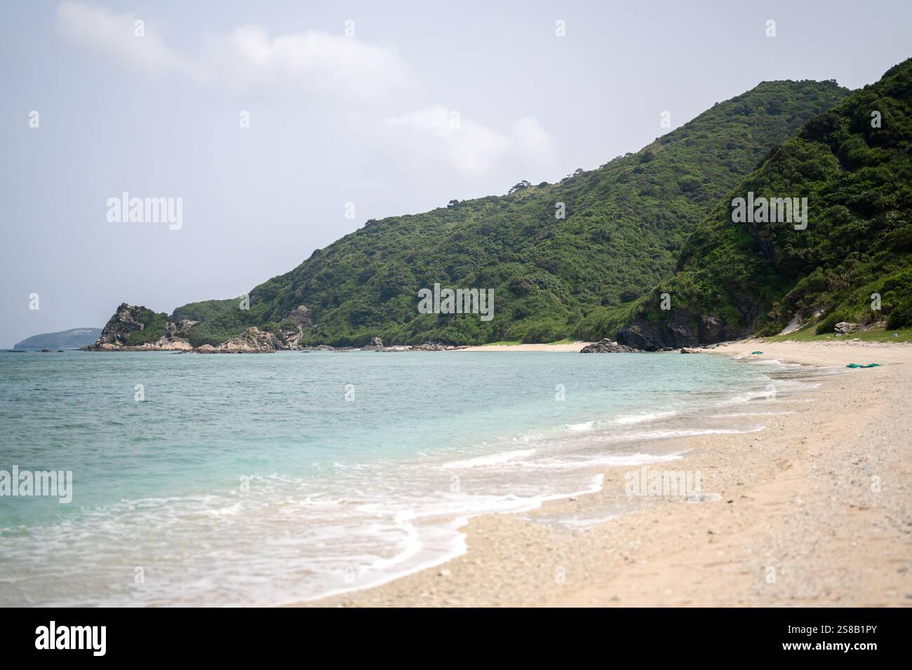 Empty seaside in spring at Aka Island, Zamami Village, Okinawa ...