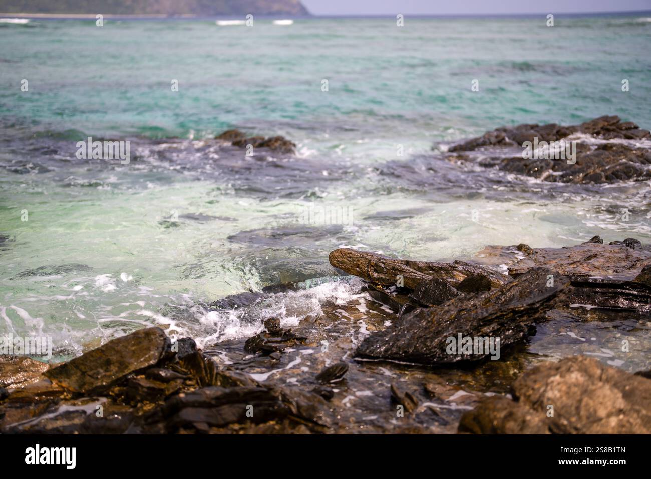 Empty seaside in spring at Aka Island, Zamami Village, Okinawa ...