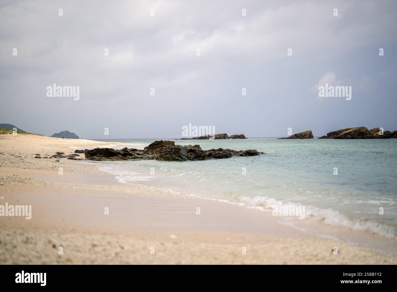 Empty seaside in spring at Aka Island, Zamami Village, Okinawa ...