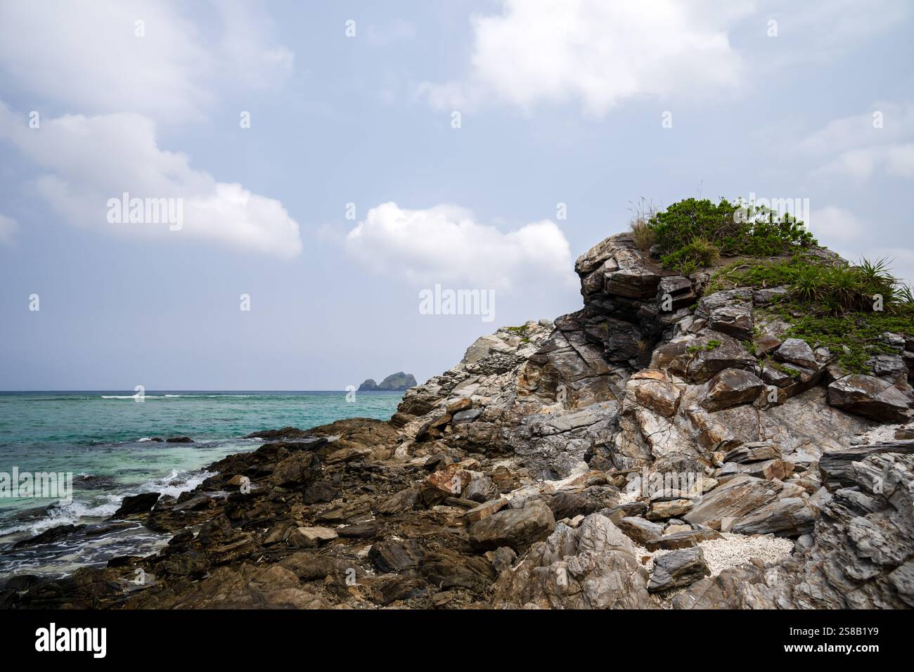 Empty seaside in spring at Aka Island, Zamami Village, Okinawa ...