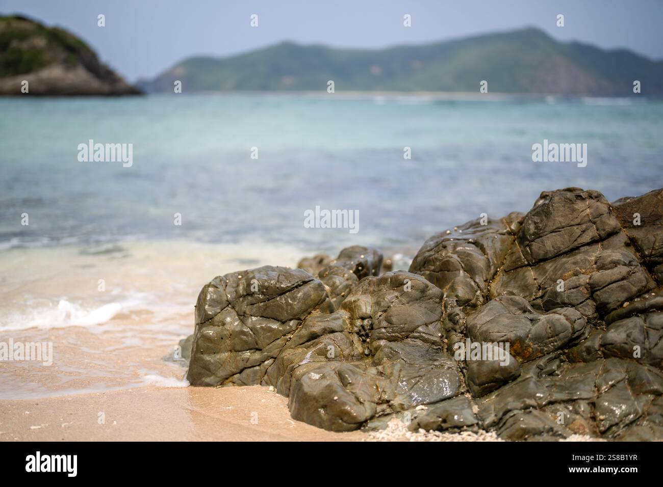Empty seaside in spring at Aka Island, Zamami Village, Okinawa ...