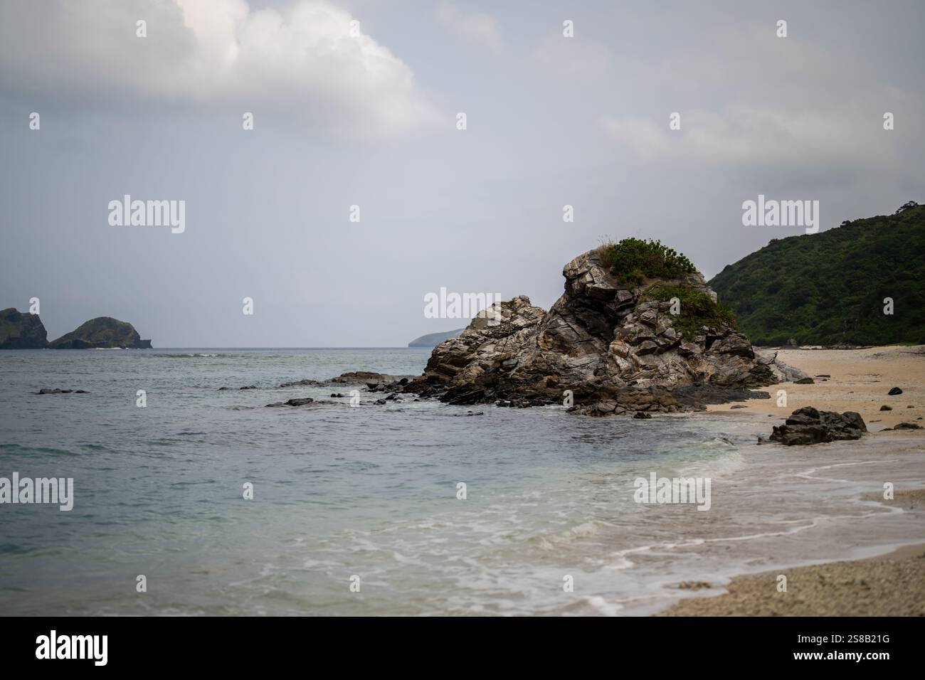 Empty seaside in spring at Aka Island, Zamami Village, Okinawa ...