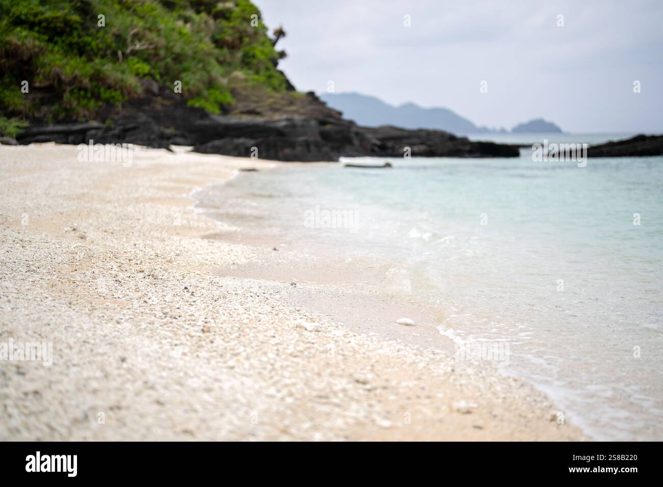 Empty seaside in spring at Aka Island, Zamami Village, Okinawa ...