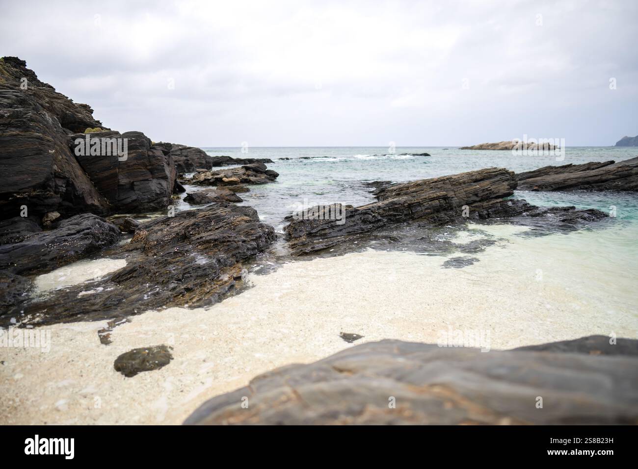 Empty seaside in spring at Aka Island, Zamami Village, Okinawa ...