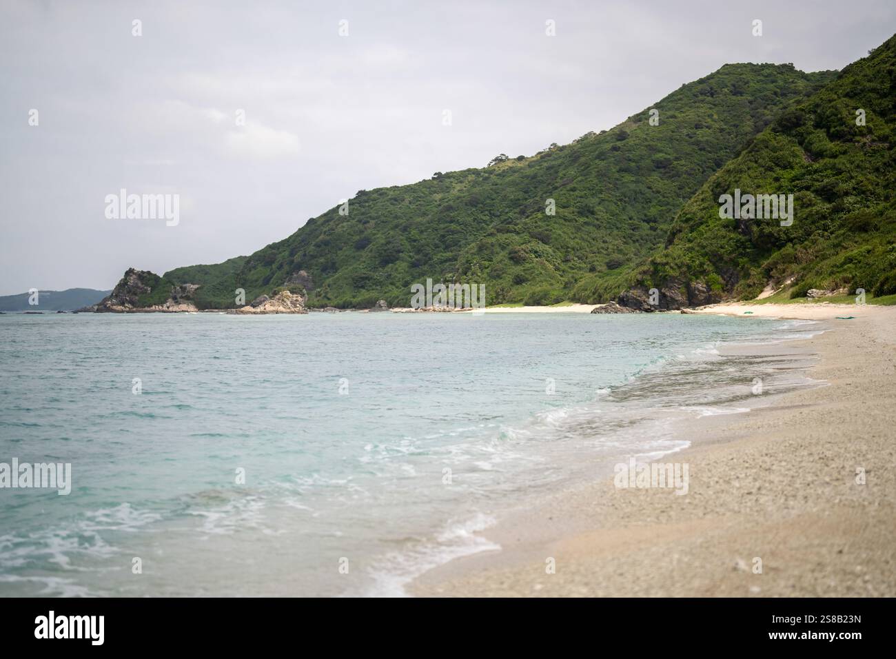 Empty seaside in spring at Aka Island, Zamami Village, Okinawa ...