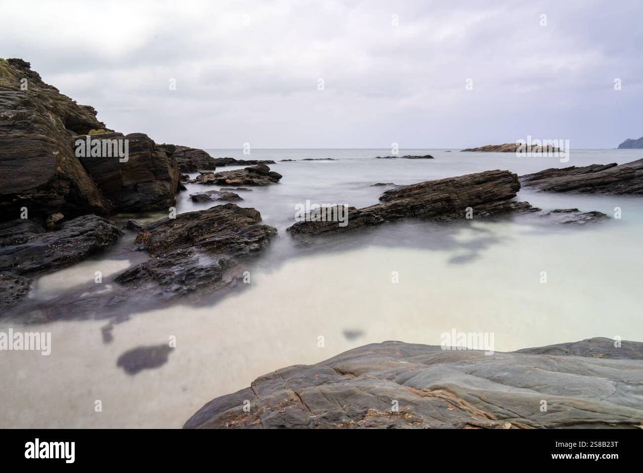 Empty seaside in spring at Aka Island, Zamami Village, Okinawa ...
