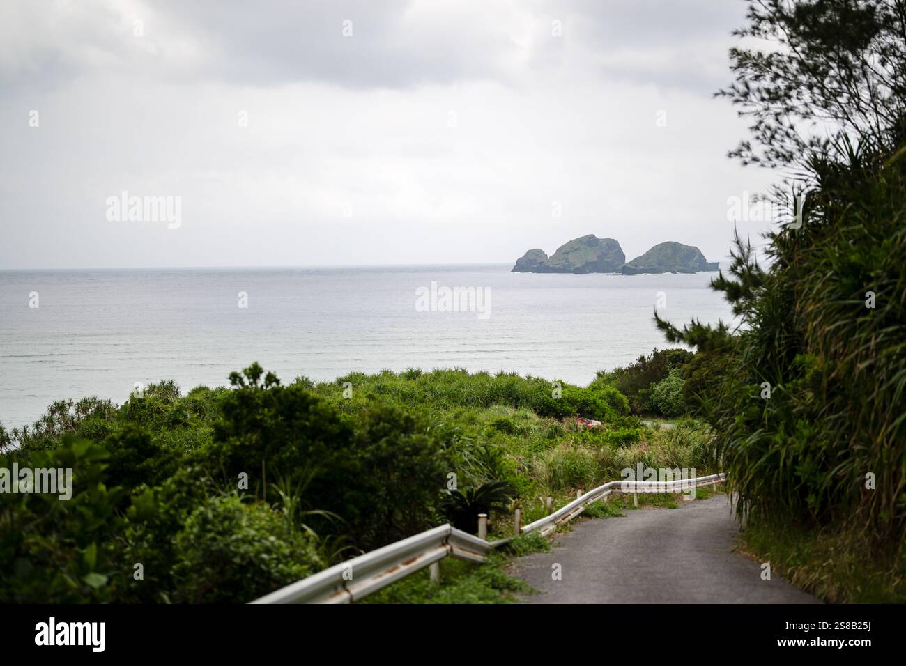 Empty seaside in spring at Aka Island, Zamami Village, Okinawa ...