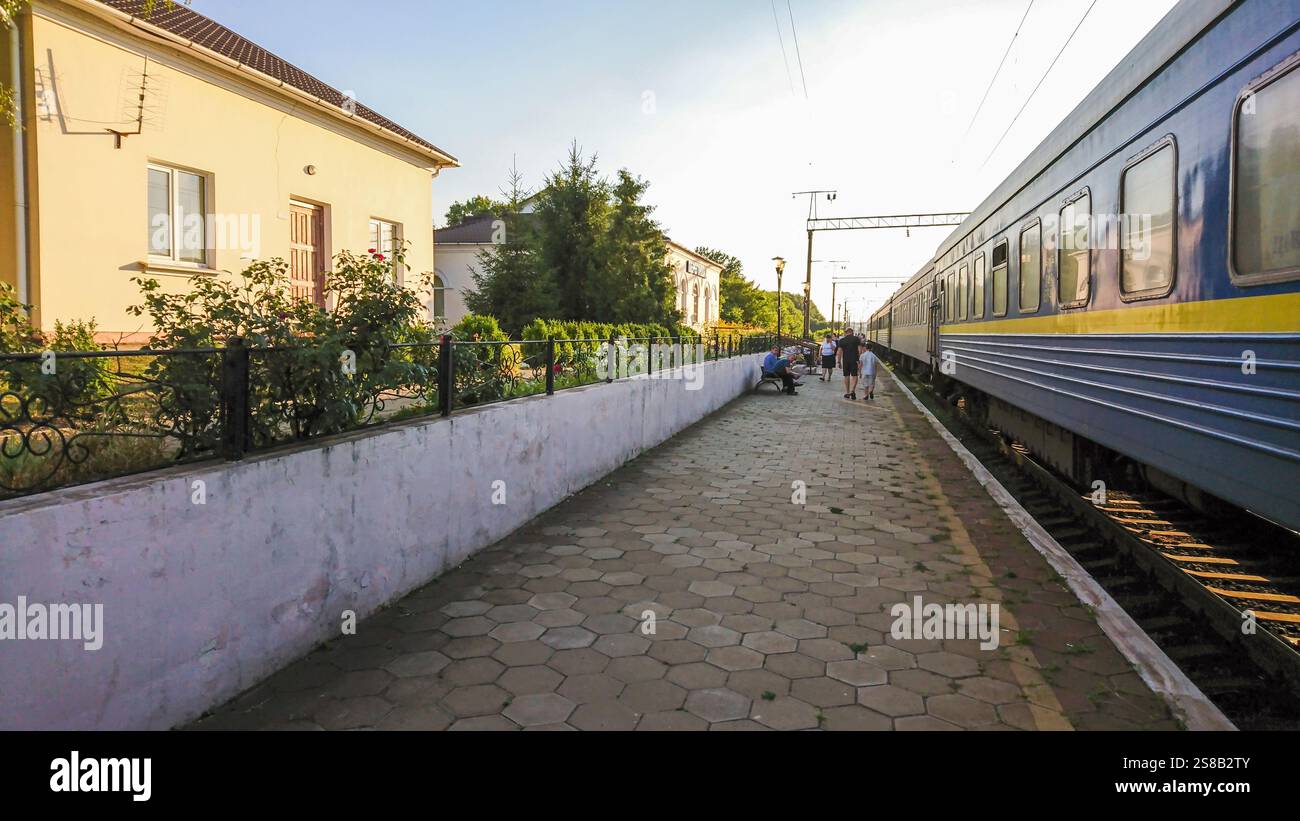A typical intercity train ride in Ukraine Stock Photo - Alamy