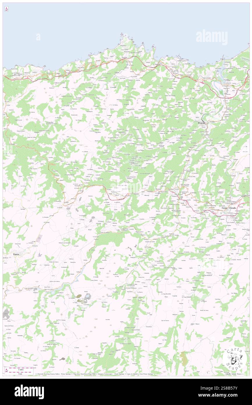 Salas spain map hi-res stock photography and images - Alamy