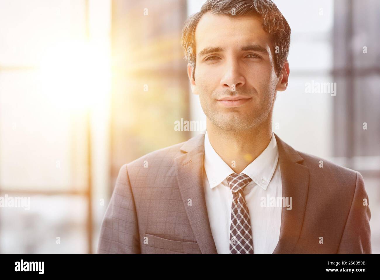 serious middle aged businessman CEO standing in the office. Generative ...