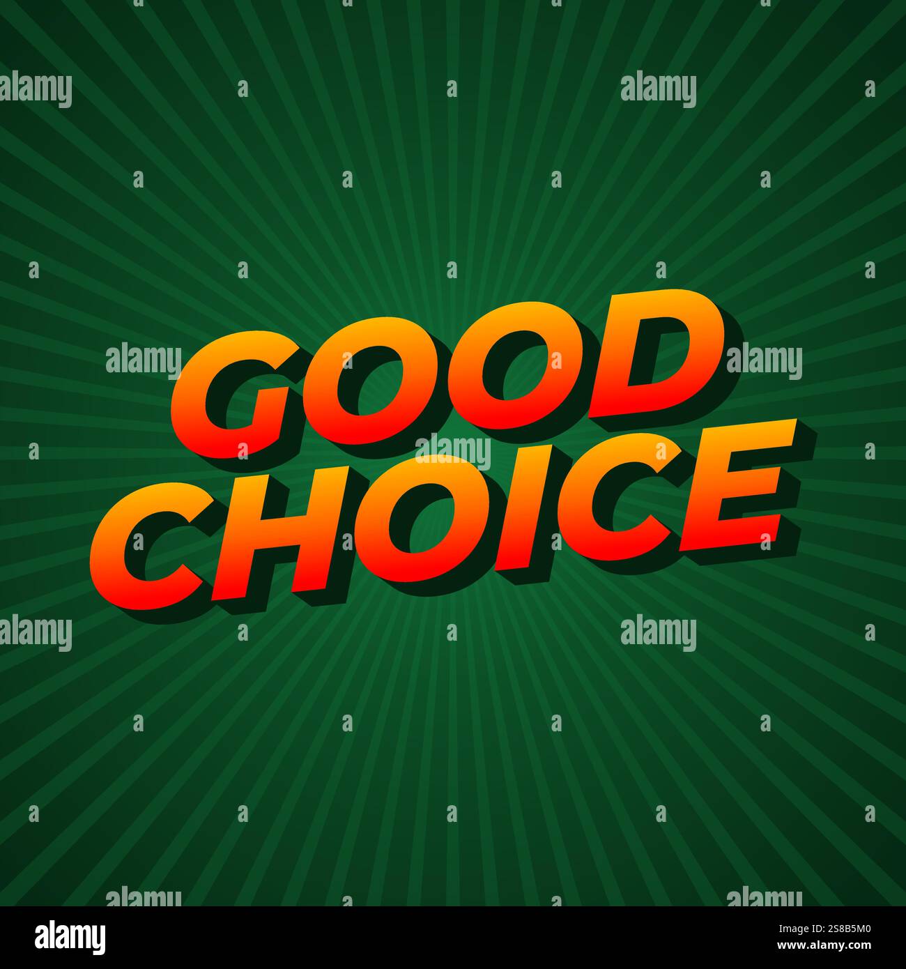 Good choice. text effect design for social media ads purpose Stock ...