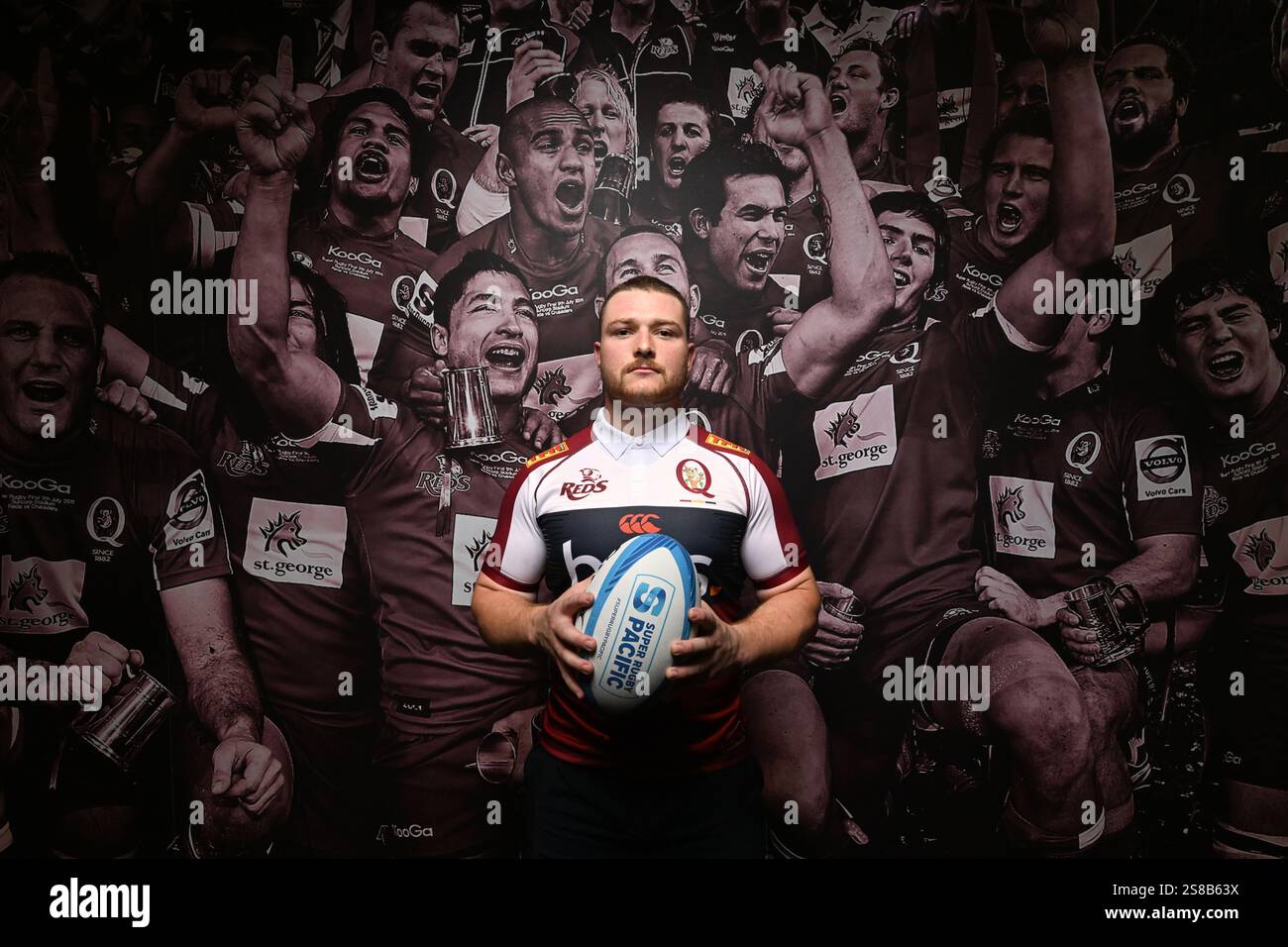 Brisbane, Australia. 22nd Jan, 2025. Reds player Matt Faessler is seen ...