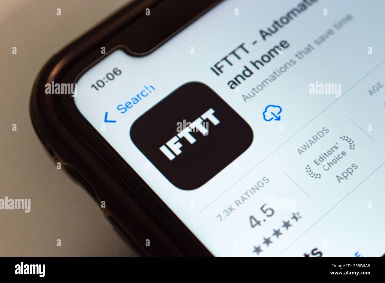 IFTTT app is displayed on App Store. IFTTT (acronym of If This Then ...