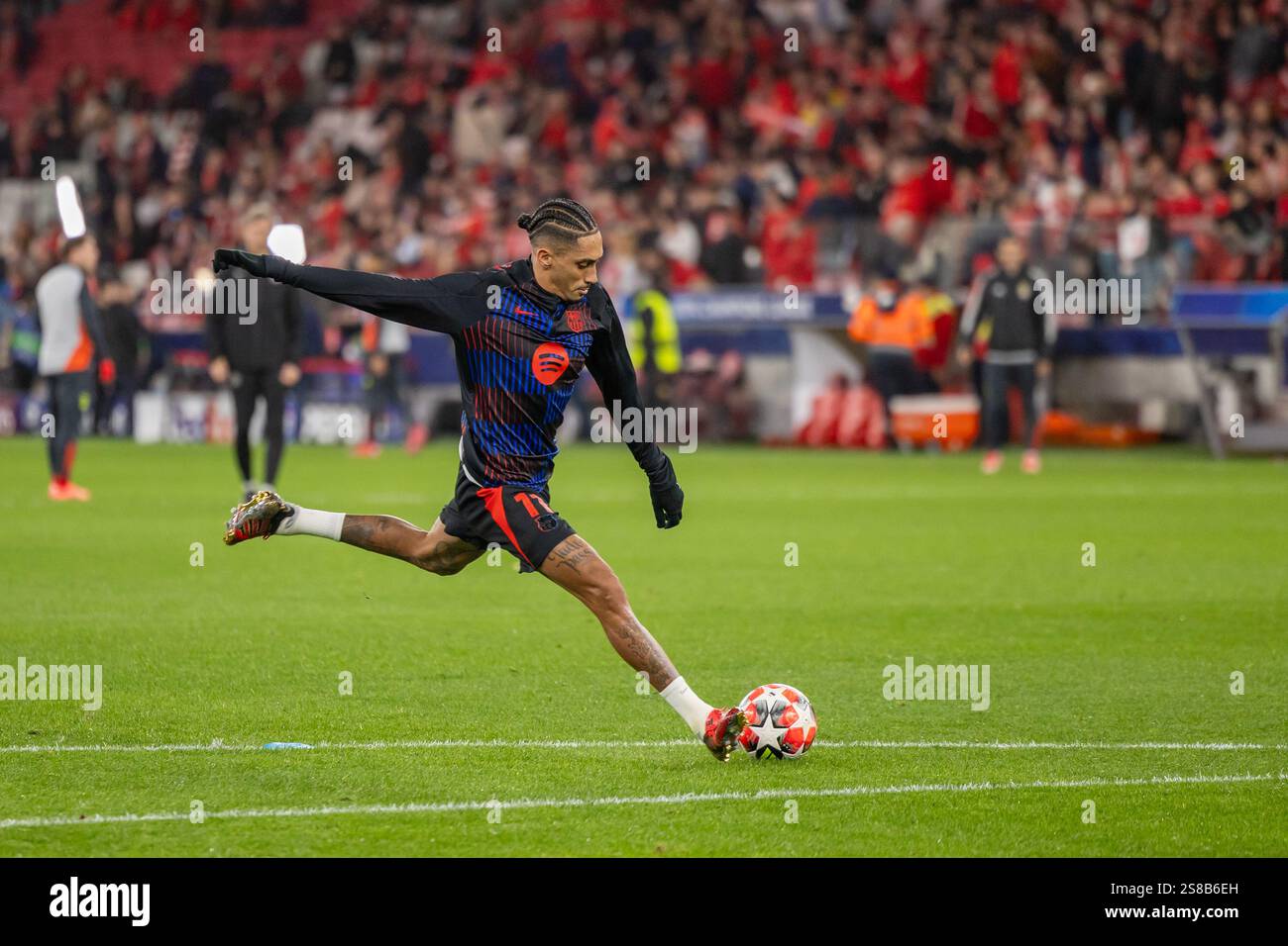 Lisboa, Portugal. 21st Jan, 2025. Raphinha Belloli of Barcelona seen in ...