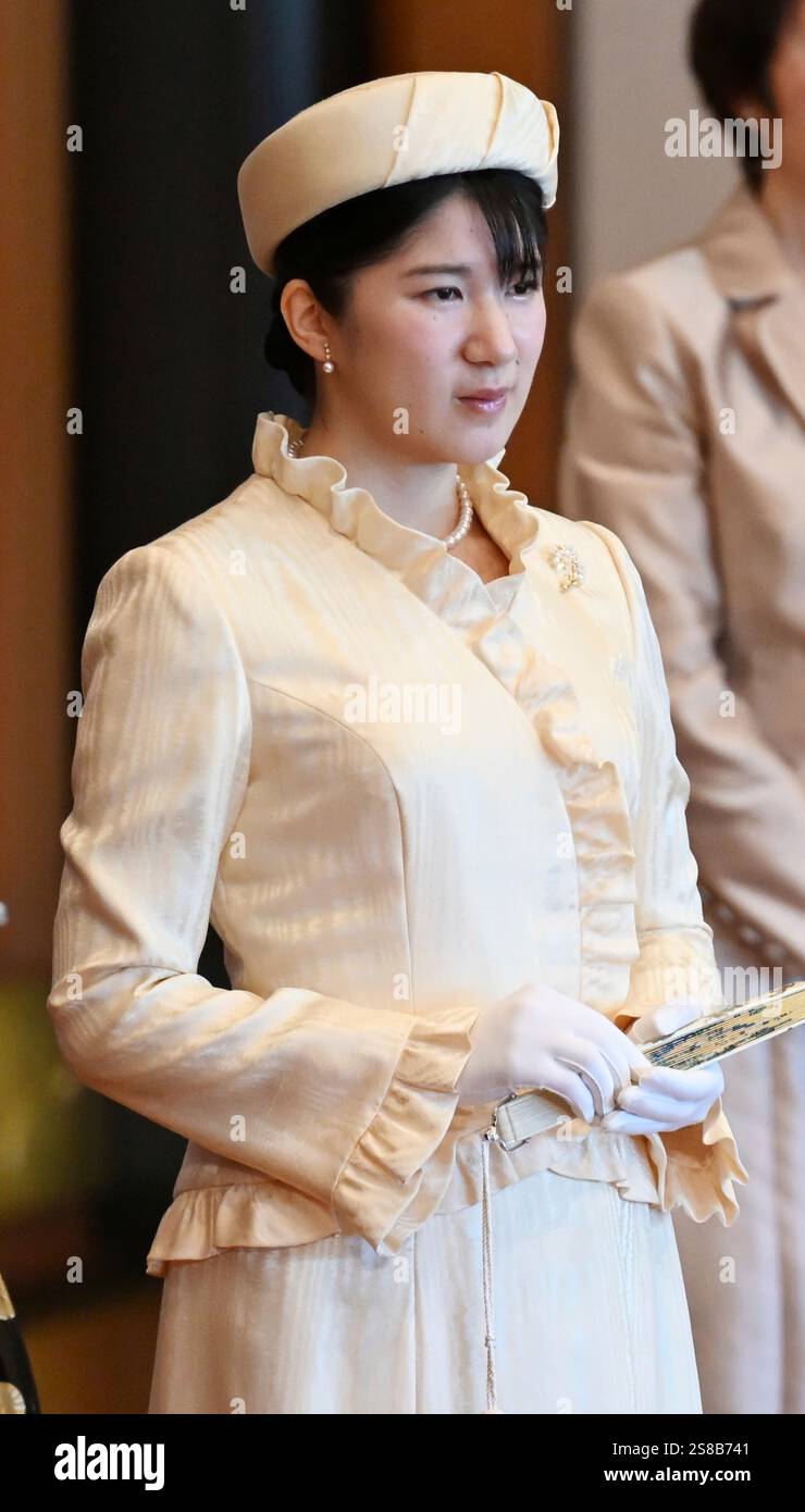 Japanese Princess Aiko, daughter of Emperor Naruhito and Empress Masako, attends the New Year's ...