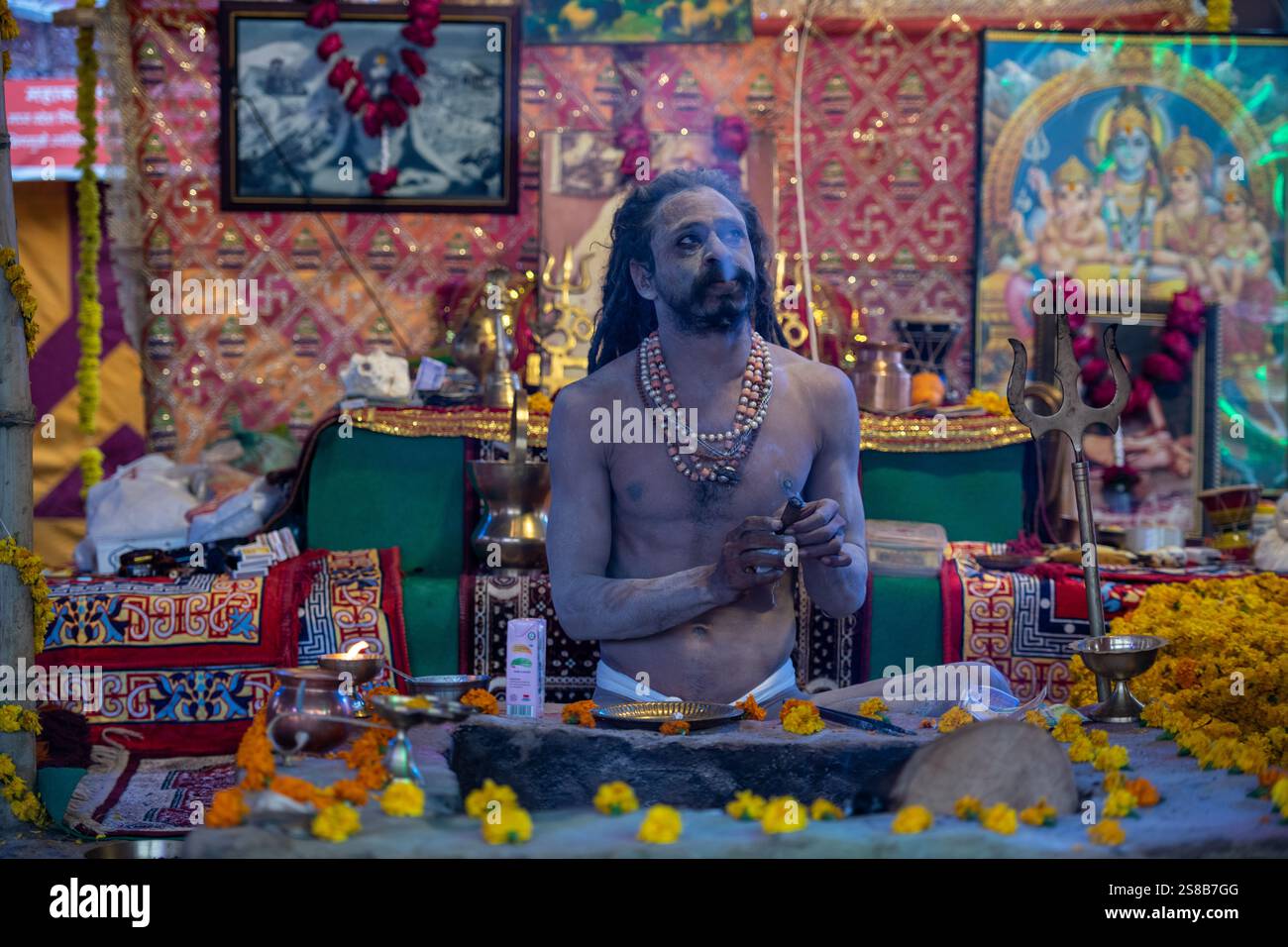 Images of sadhus at the Maha Kumbh Mela 2025 in Prayagraj (Allahabad ...