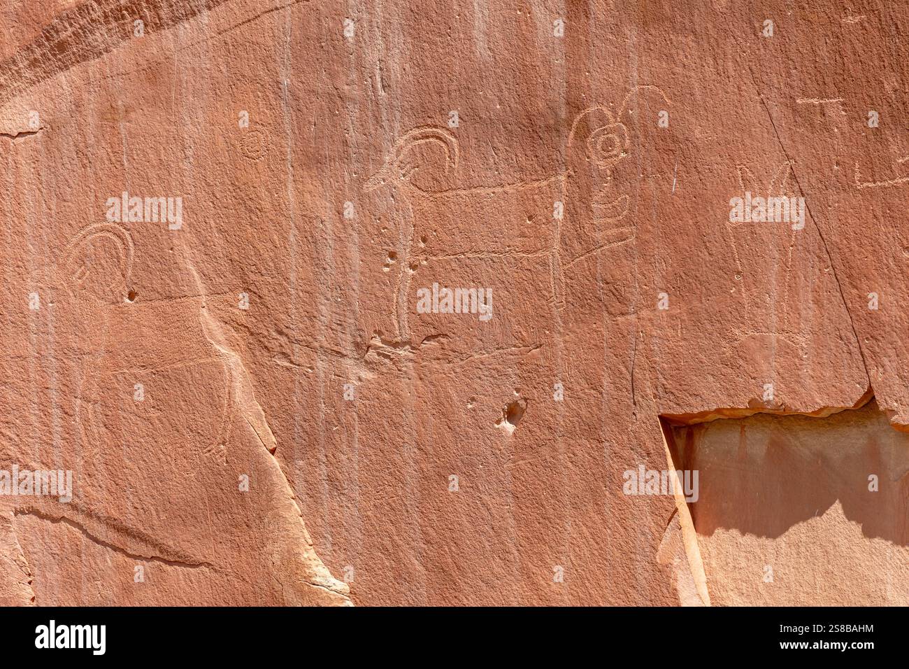 Ancient petroglyphs from the Fremont and Ancestral Puebloan people who ...