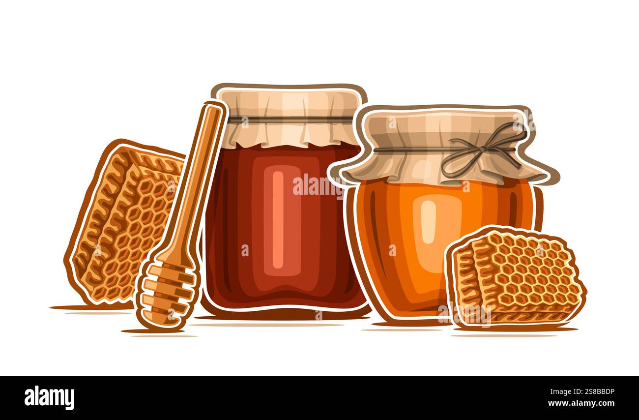 Honeycomb honey bee farmer Stock Vector Images - Alamy