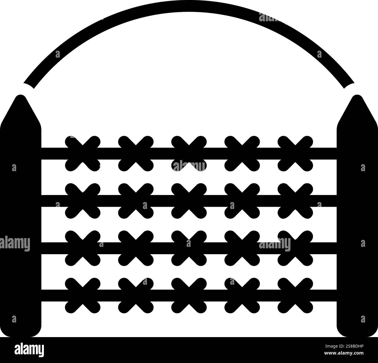 Icon for fence, safety Stock Vector Image & Art - Alamy