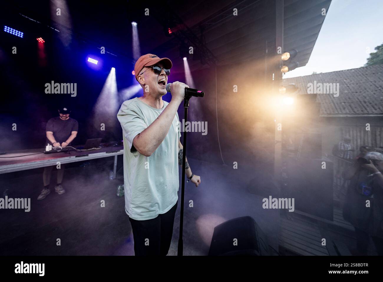 Danish band Solkur live in concert @ GrimFest, Aarhus, Denmark Stock ...
