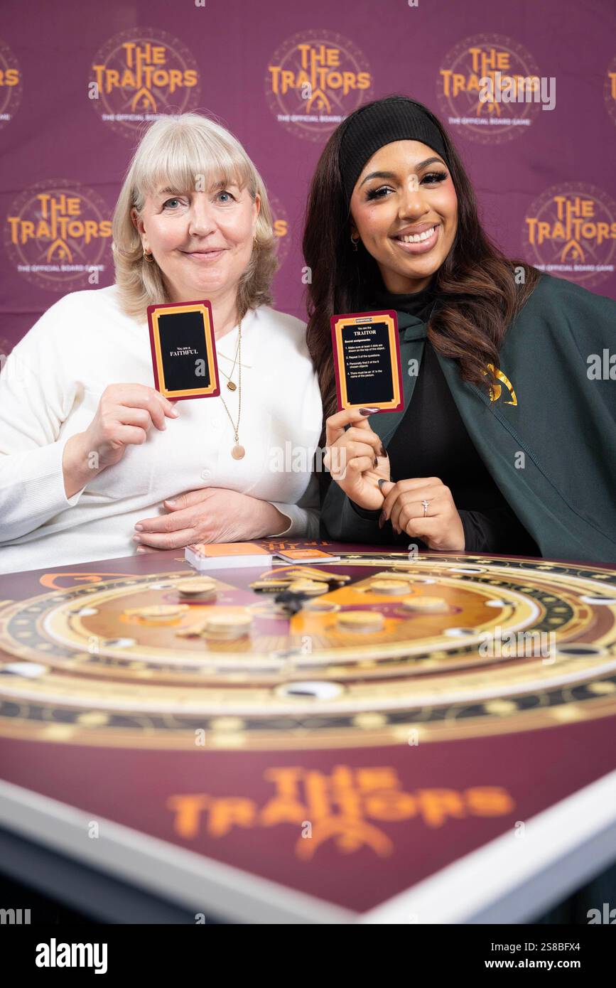 EDITORIAL USE ONLY Lisa Coupland (left) and Armani Gouveia from The ...