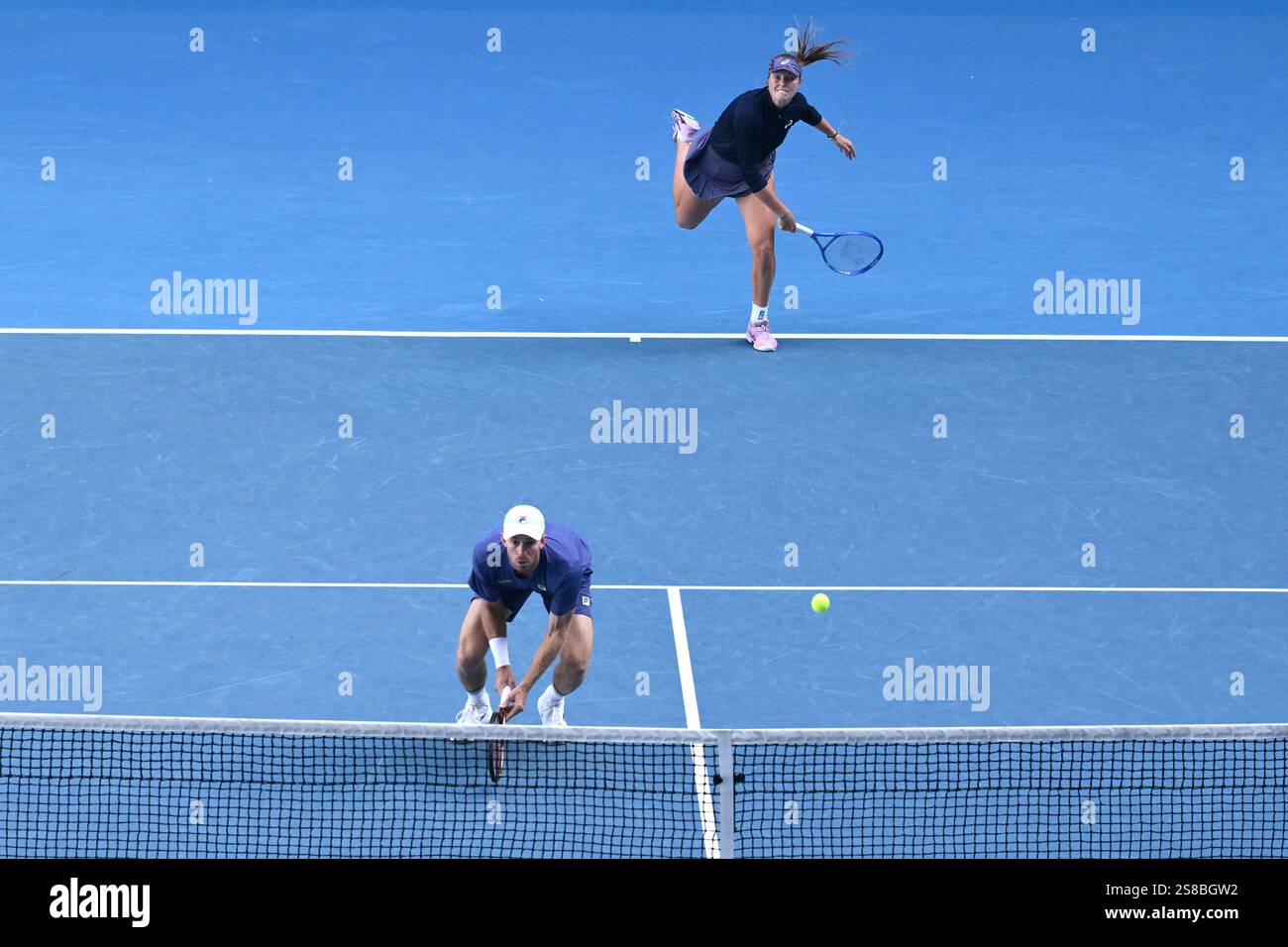 Melbourne, Australia. 22nd Jan, 2025. Olivia Gadecki and John Peers of ...
