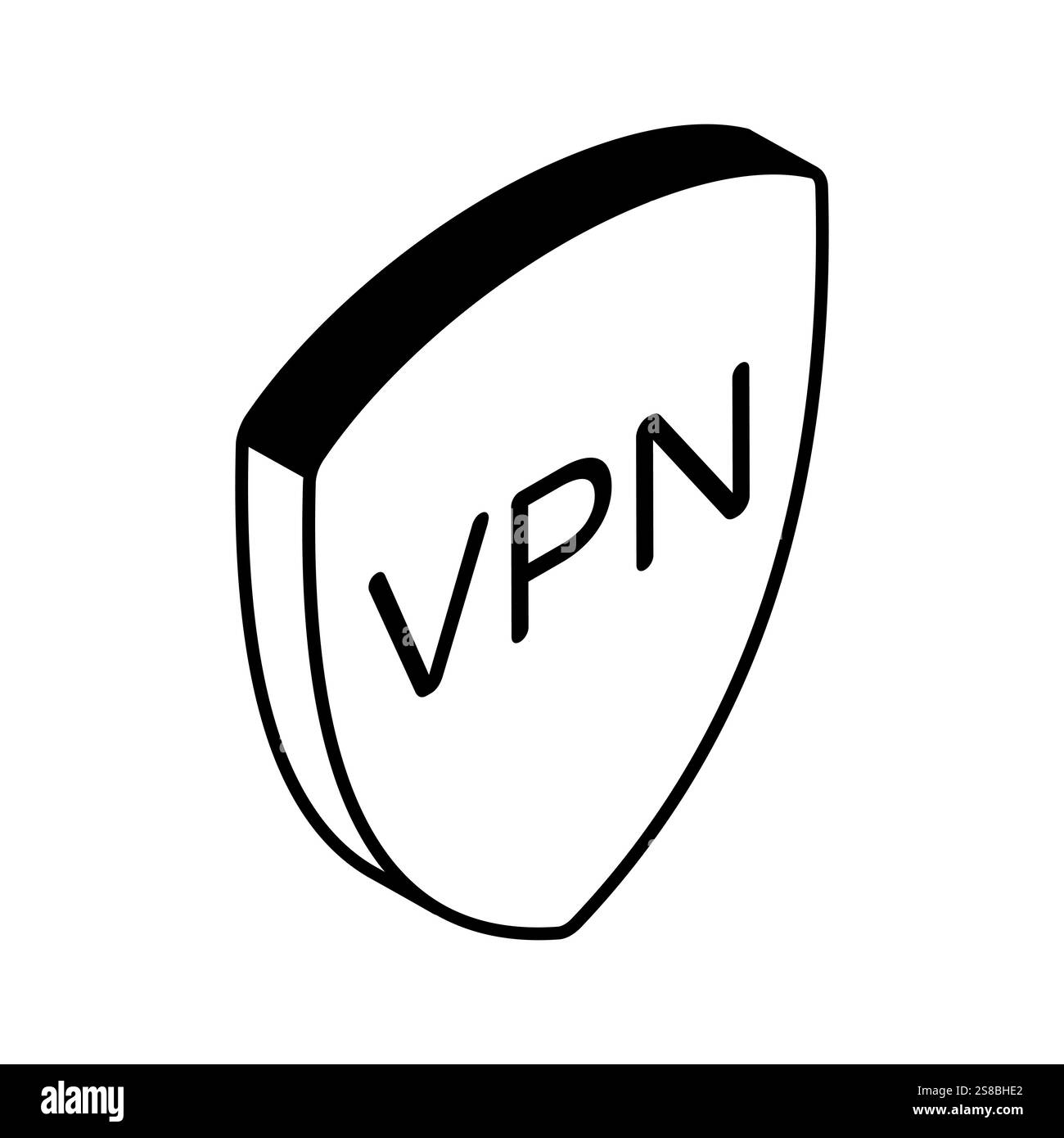 Secure vpn, network protection isometric vector design Stock Vector ...