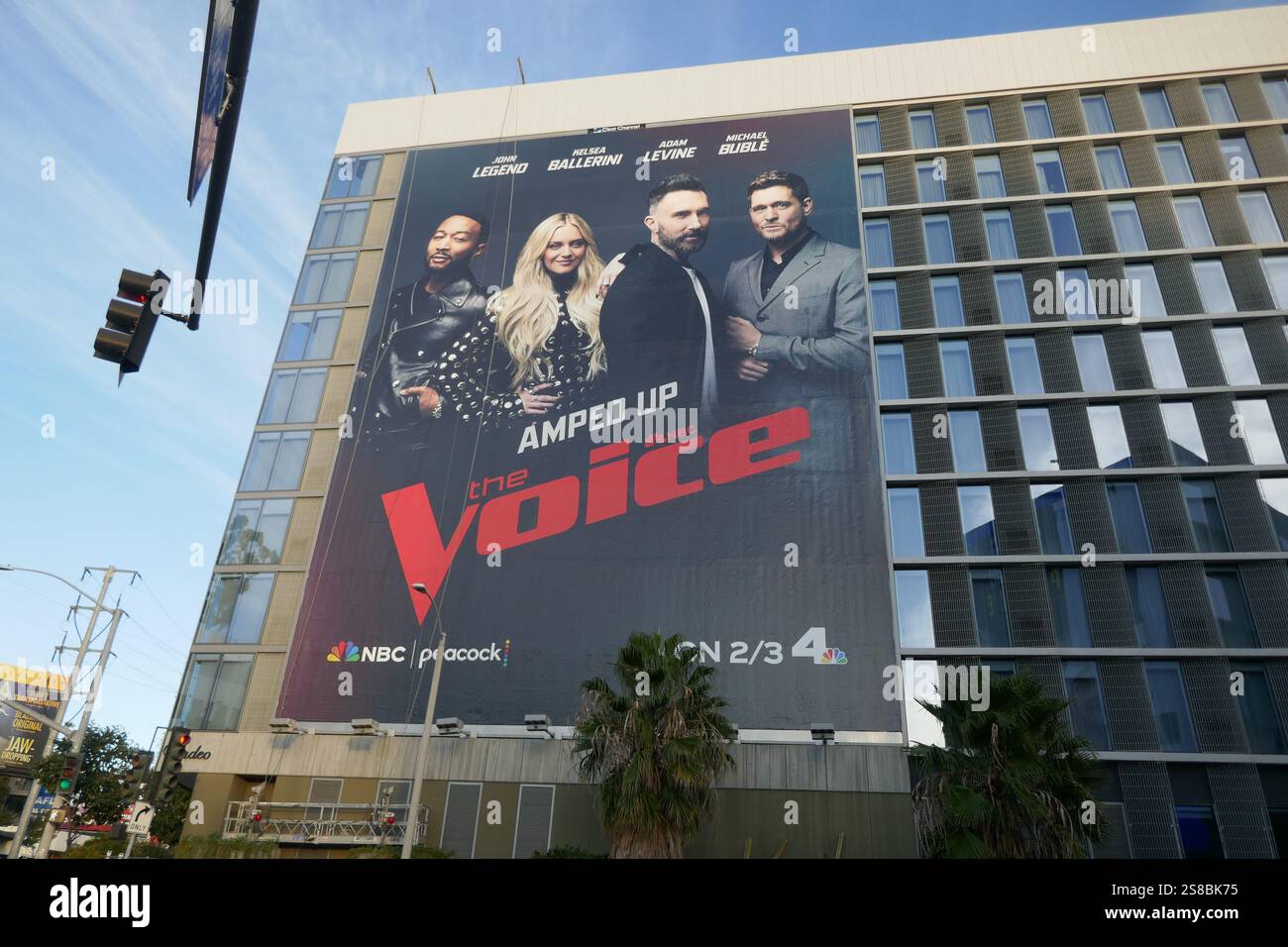 Los Angeles, California, USA 21st January 2025 The Voice Billboard with ...