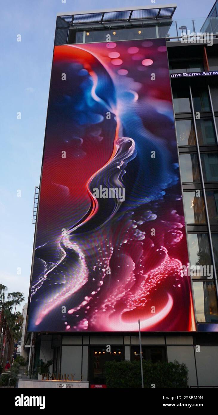 Los Angeles, California, USA 21st January 2025 Pendry Hotel Billboard ...