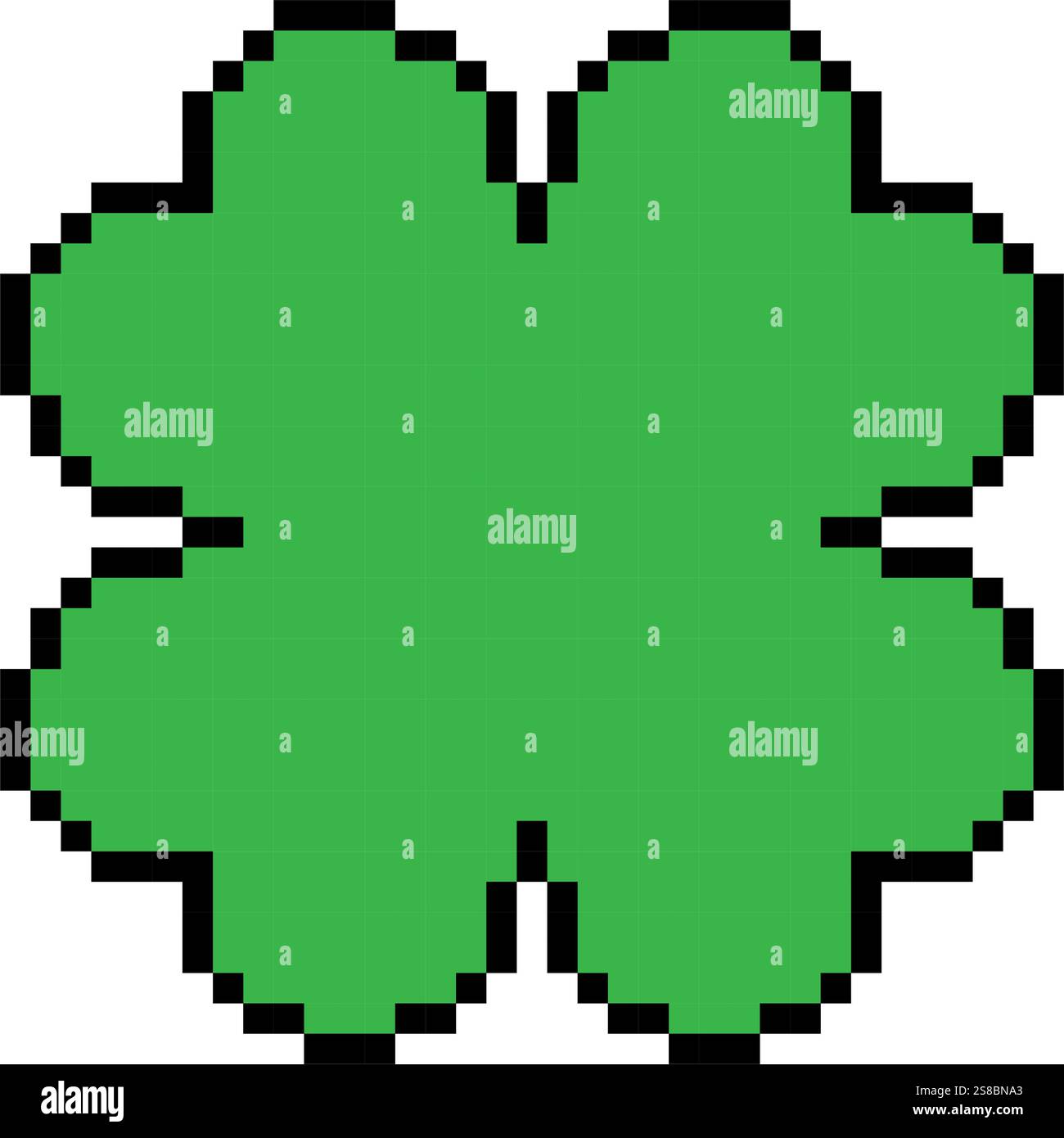 Clover icon pixel art simple design Stock Vector Image & Art - Alamy