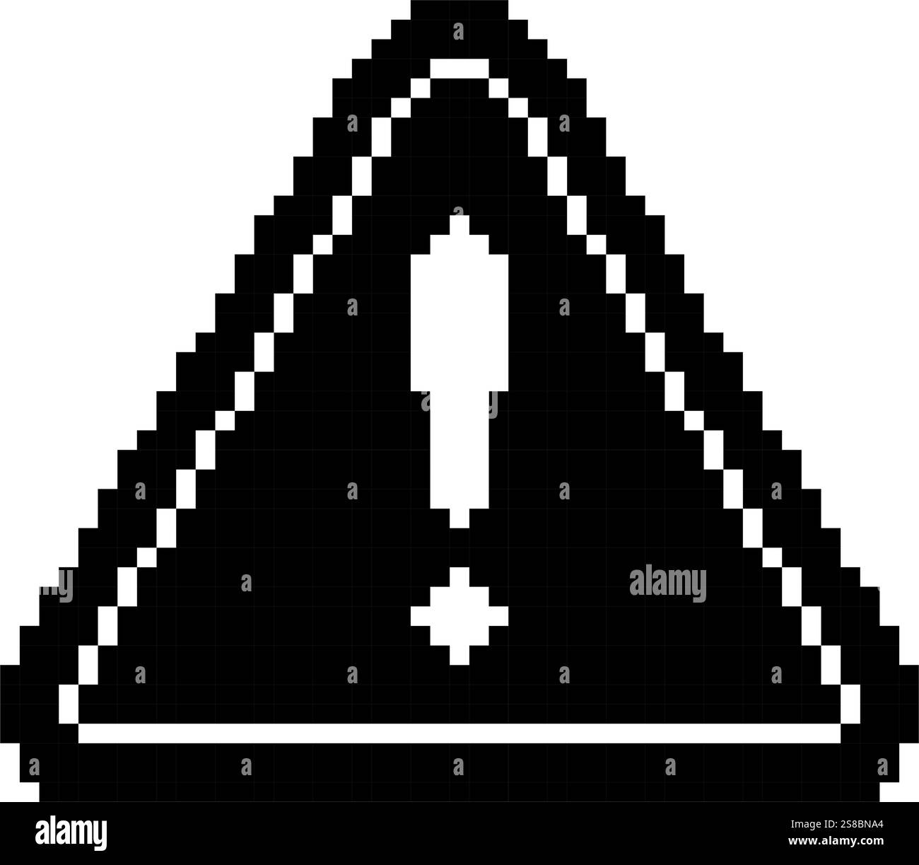 Triangular road warning sign Black and White Stock Photos & Images - Alamy