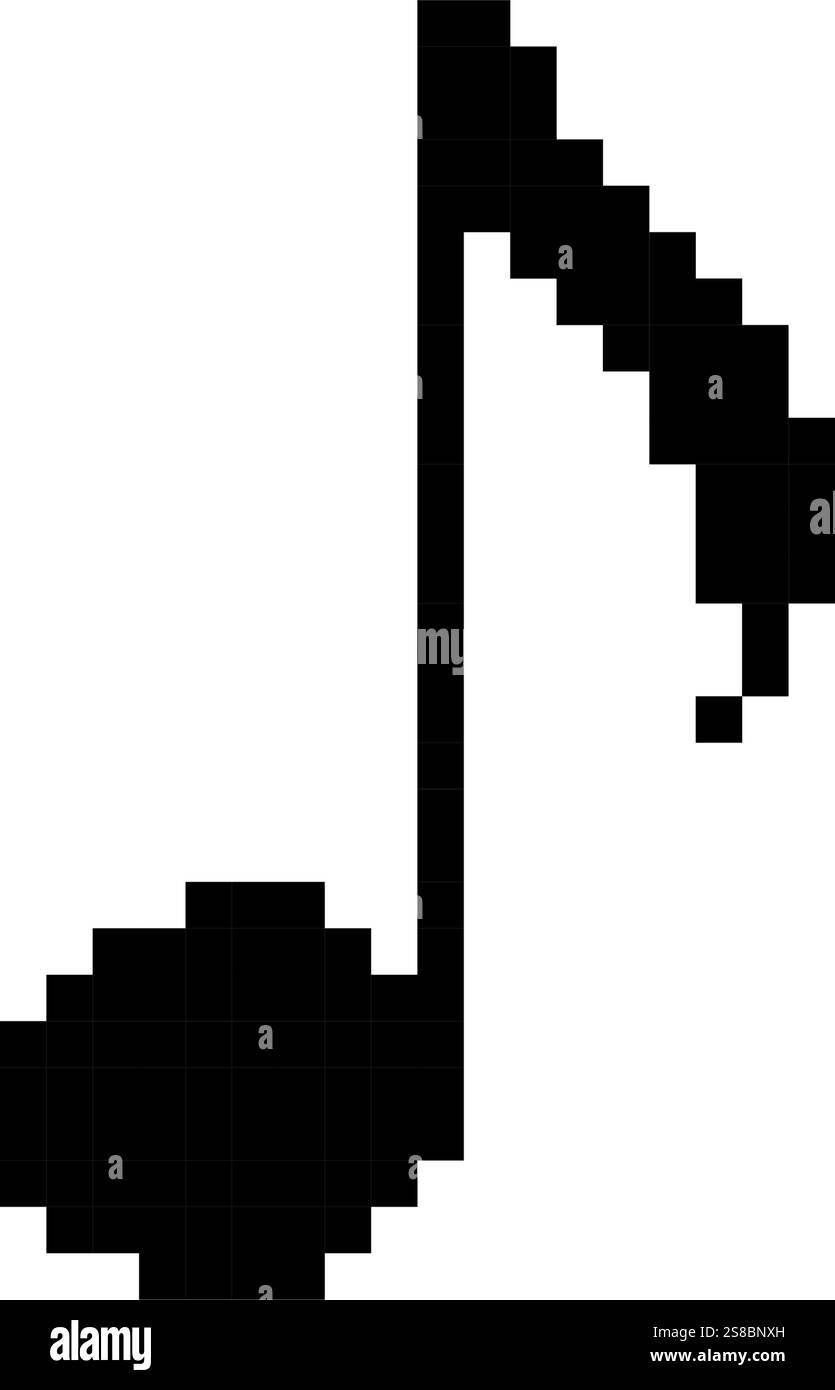 Music notes icon pixel effect simple design Stock Vector Image & Art ...