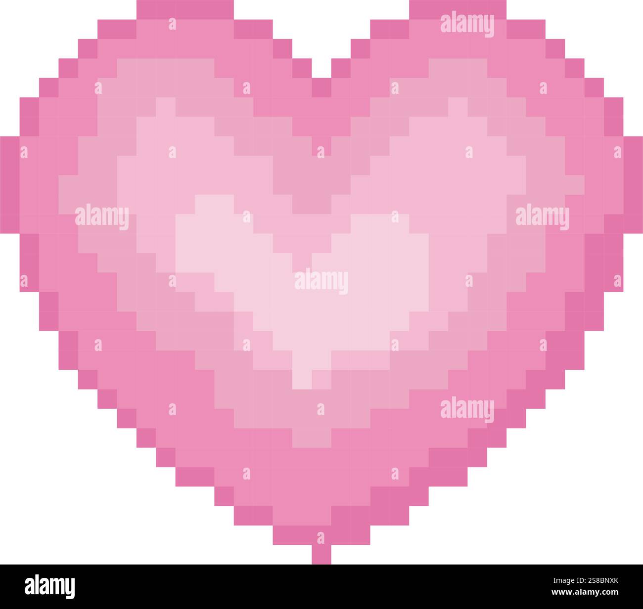Heart pixel icoon simple retro game design Stock Vector Image & Art - Alamy