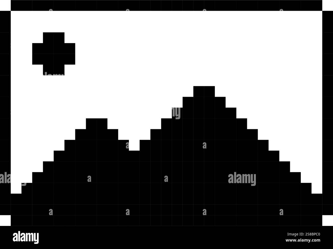 Picture frame pixel art icon Stock Vector Image & Art - Alamy