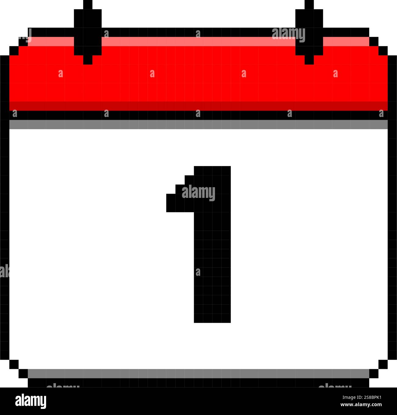 Calendar icon pixel style simple design Stock Vector Image & Art - Alamy